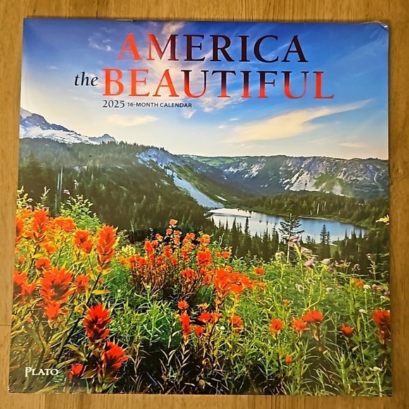 Plato | Office | Nwt Plato 225 6 Month Calendar America The Beautiful ...